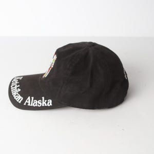 Vintage KETCHIKAN ALASKA Wolf Embroidered All Over Print BASEBALL Hat ...