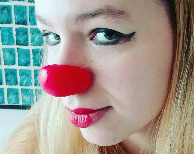 Clown Nose - ZAZIE - Rubber Red Nose - - Etsy