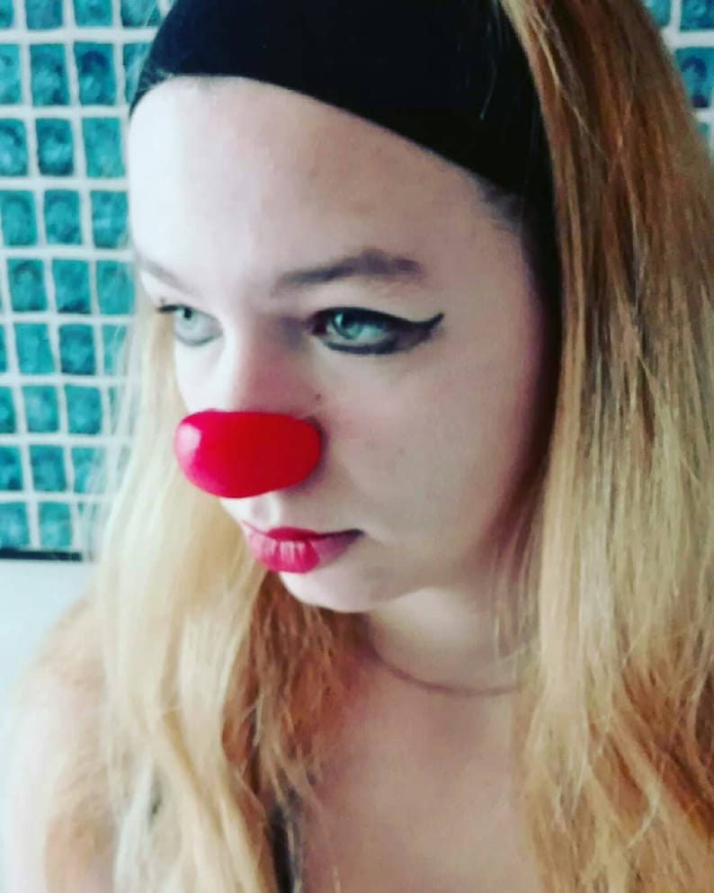 Clown Nose - ZAZIE - Rubber Red Nose - - Etsy