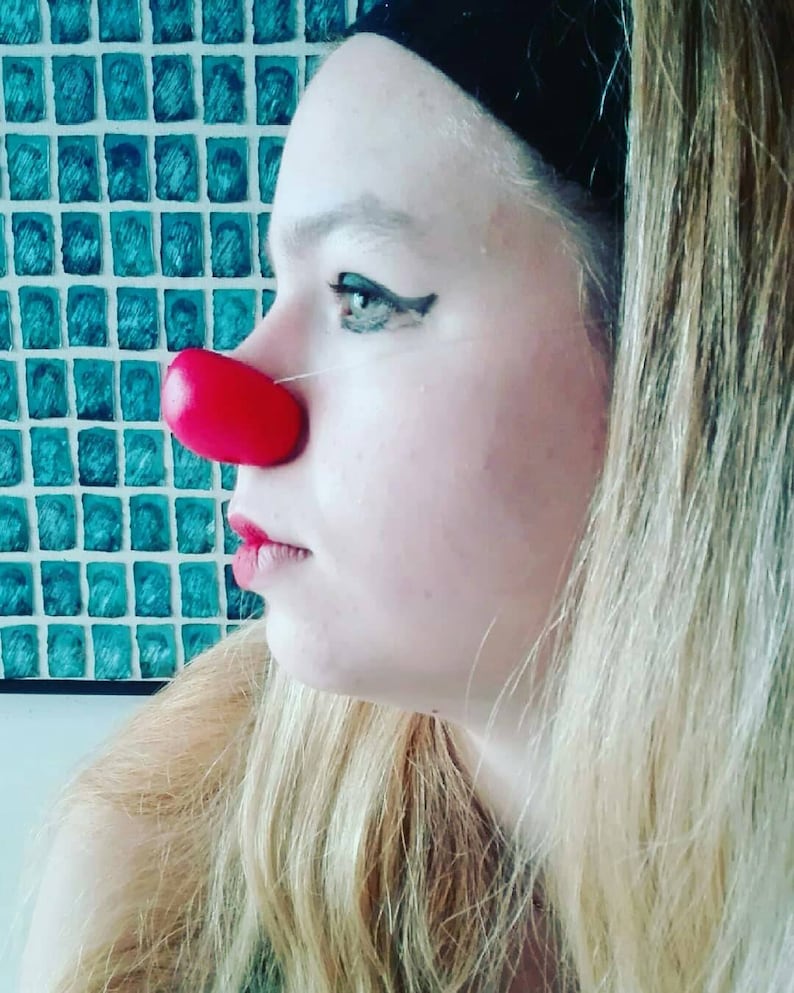 Clown Nose - ZAZIE - Rubber Red Nose - - Etsy