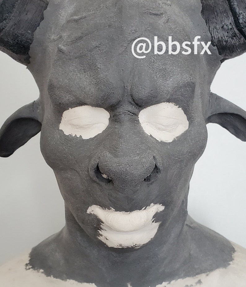 Unpainted Minotaur Cow Face Prosthetic (unpainted) Cosplay, LARP, Sfx ...