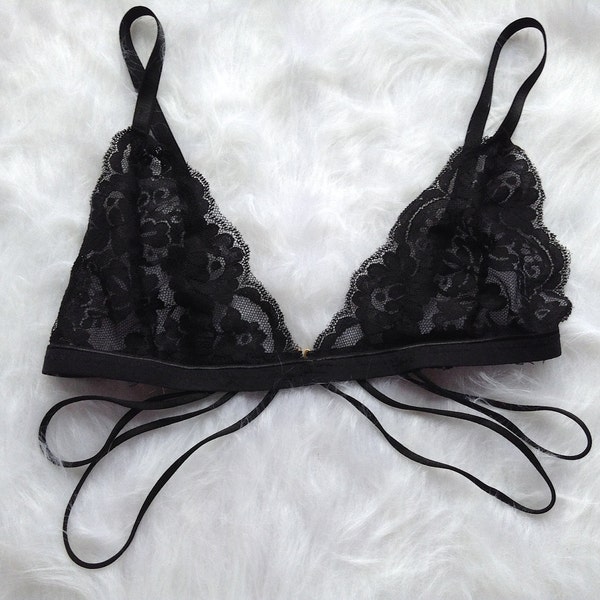 Lace Bralette Etsy