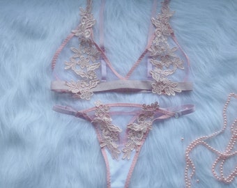 Floral lingerie | Etsy