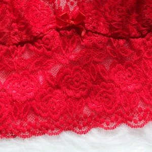 Sienna Red Lace Lingerie Set, Valentines Gift for Her, Loungewear, Sexy ...