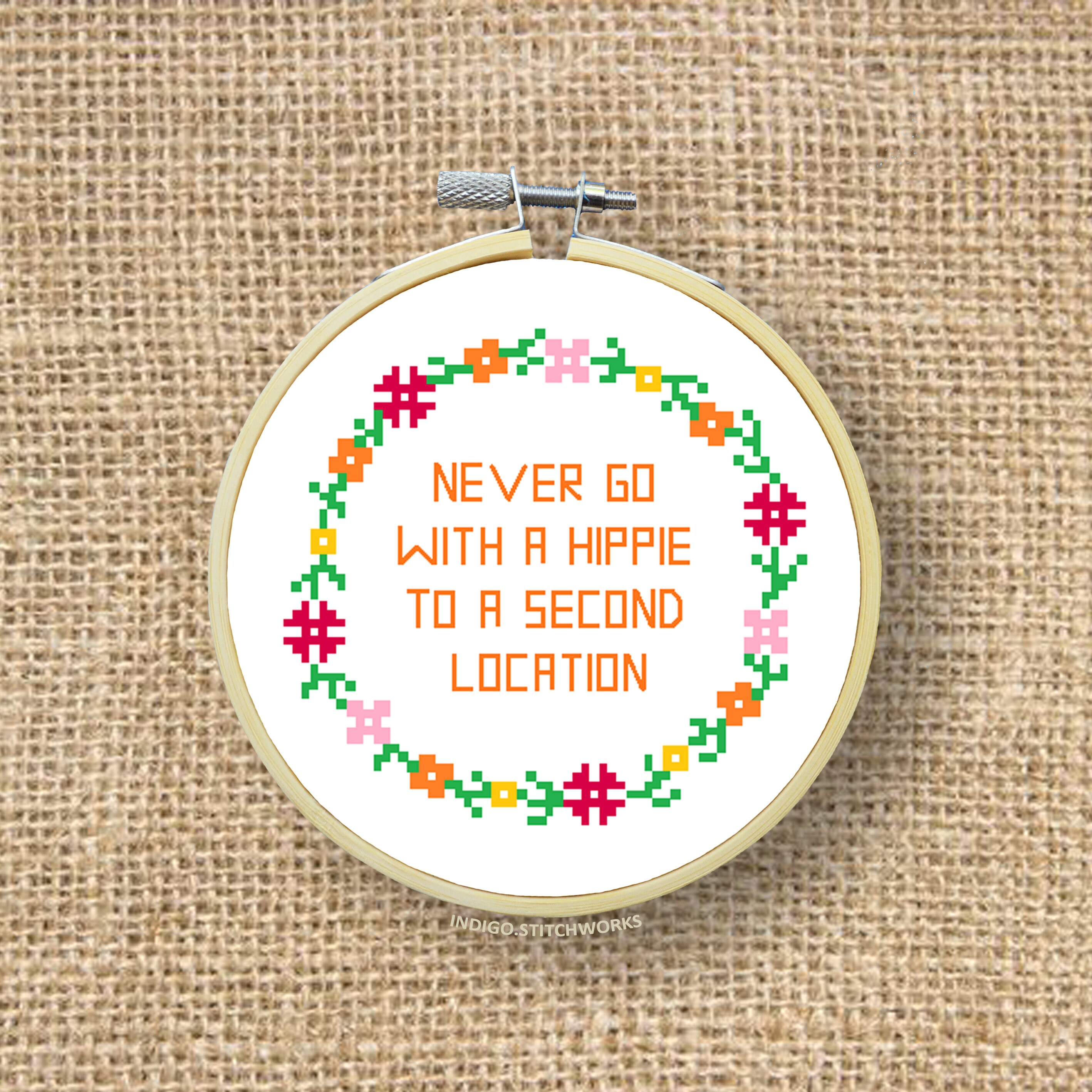 PATTERN: "never Go With a Hippie to a Second Location" 30 Rock Quote ...