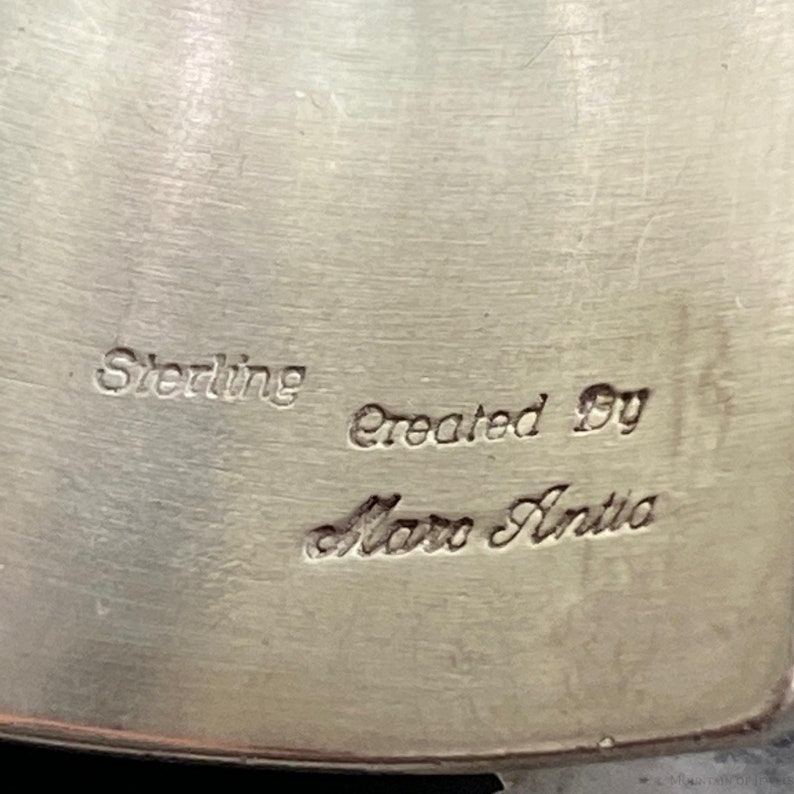 Marc Antia Vintage Sterling Silver Wide Cuff Bracelet for Women, Native ...