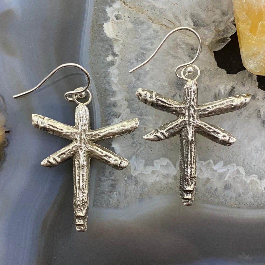 Cheyenne Custer Tufa Cast Double Sided Dragonfly Sterling - Etsy