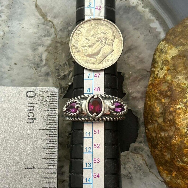 Anillo de plata de ley con turmalina de 3 facetas de Carolyn Pollack ...