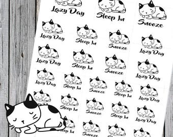 Sleepy Time Stickers - Etsy
