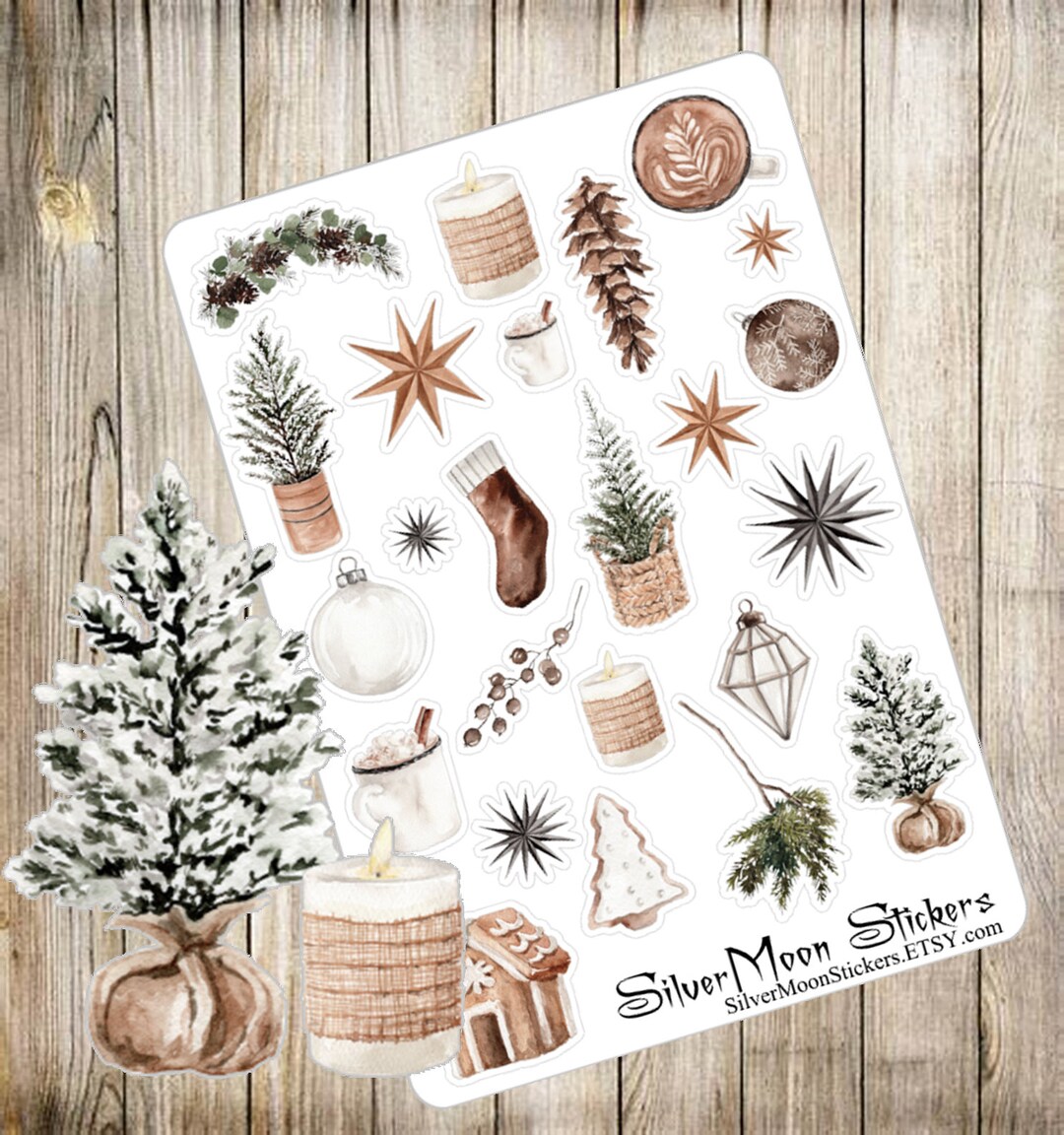 Planner Bojo Farmhouse Bullet Journal Organizer Stickers and Phrases ...