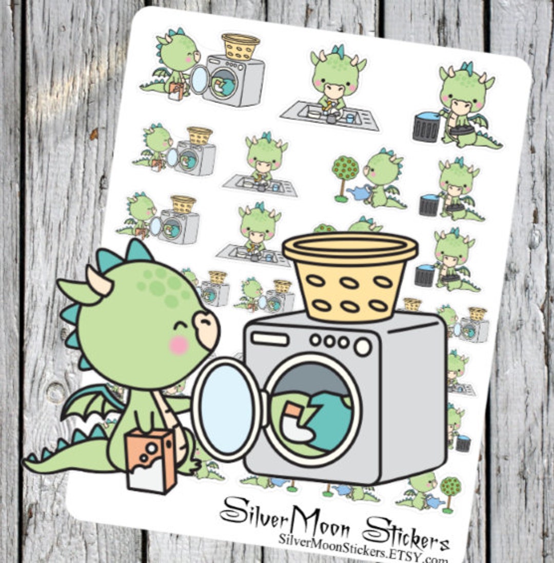 Dragon Planner Organizer Stickers - Chores to Do! - Etsy