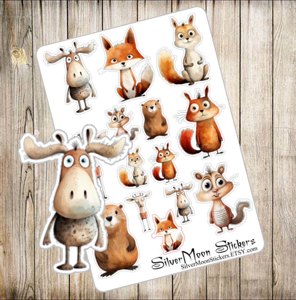 Planner Bojo Bullet Journal Organizer Stickers and Phrases - Woodland ...