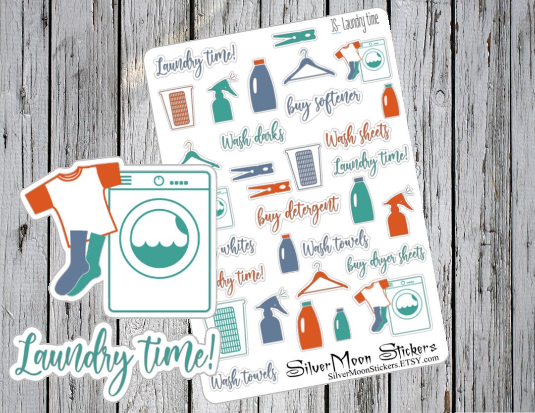 Planner Bojo Bullet Journal Organizer Stickers and Phrases -laundry ...