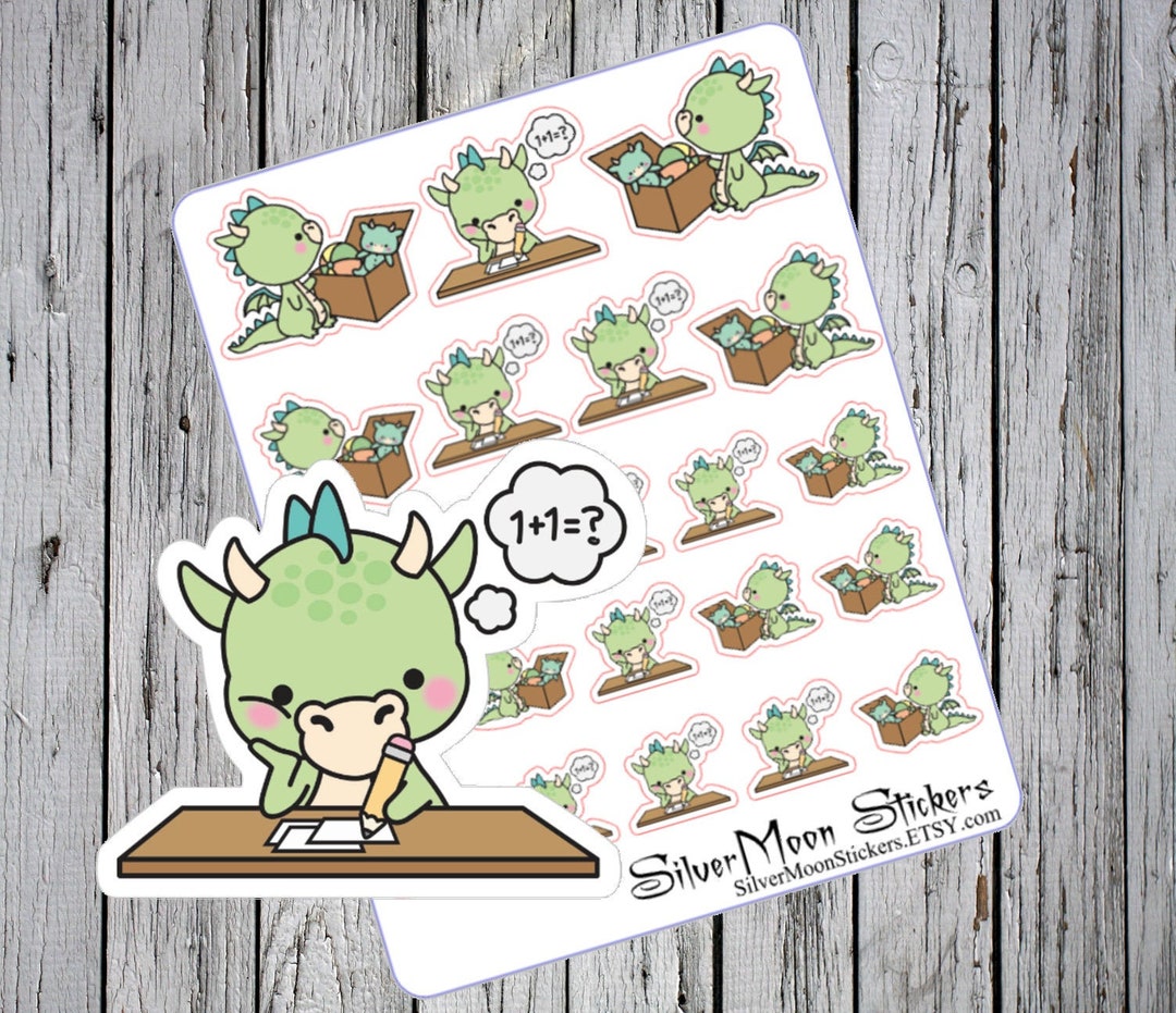 Dragon Planner Organizer Stickers - Play and Study Time - Etsy
