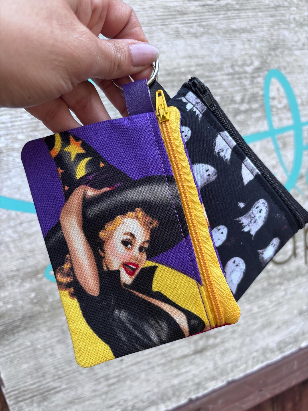 Halloween Coin Pouch, Halloween Card Pouch, Halloween Card Holder ...