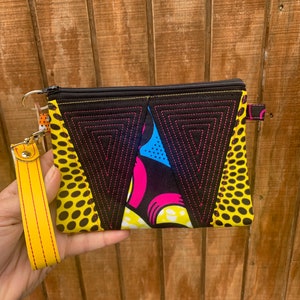 African Print Pouch, African Print Mini Wallet, Bright Print Pouch ...