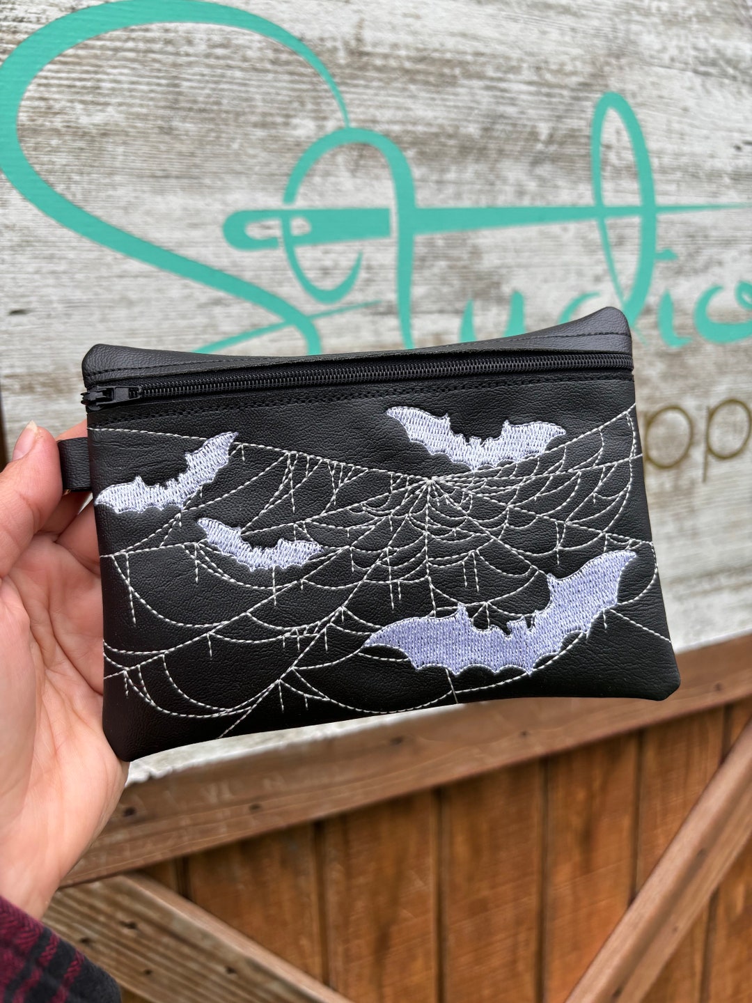 Bat Wallet, Spider Web Wallet, Goth Wallet, Bat Purse, Bat Keychain ...