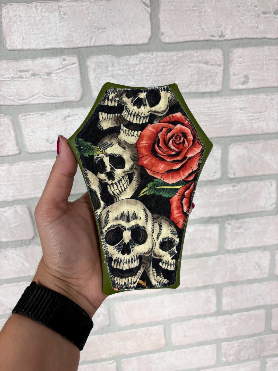 Skull Coffin Wallet, Coffin Card Holder, Coffin Tampon Holder ...