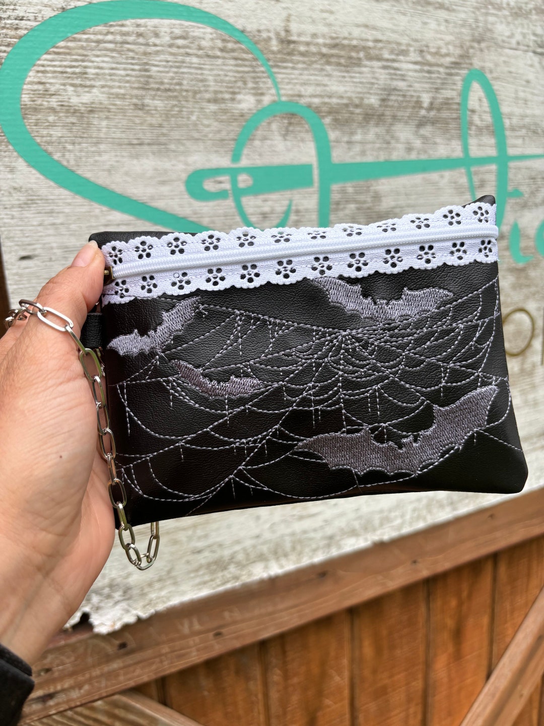 Bat Wallet, Spider Web Wallet, Goth Wallet, Bat Purse, Bat Keychain ...