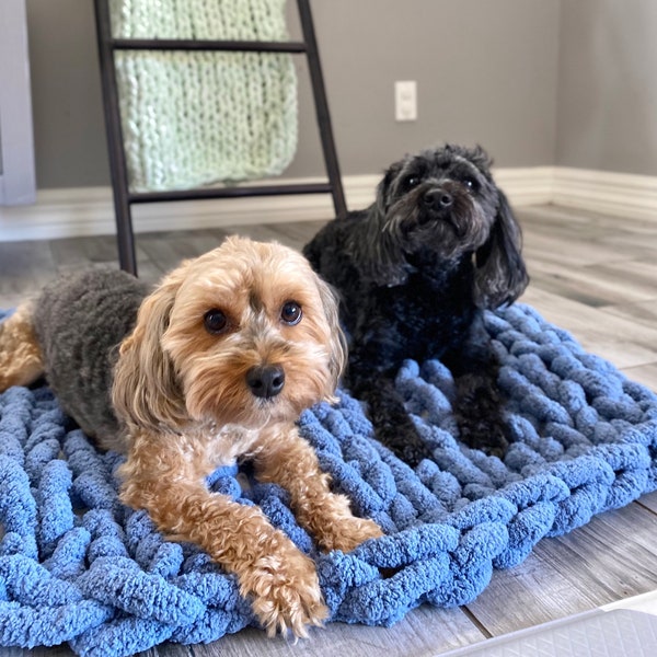 Hand Knit Pet Bed, Dog Bed, Cat Bed - Etsy