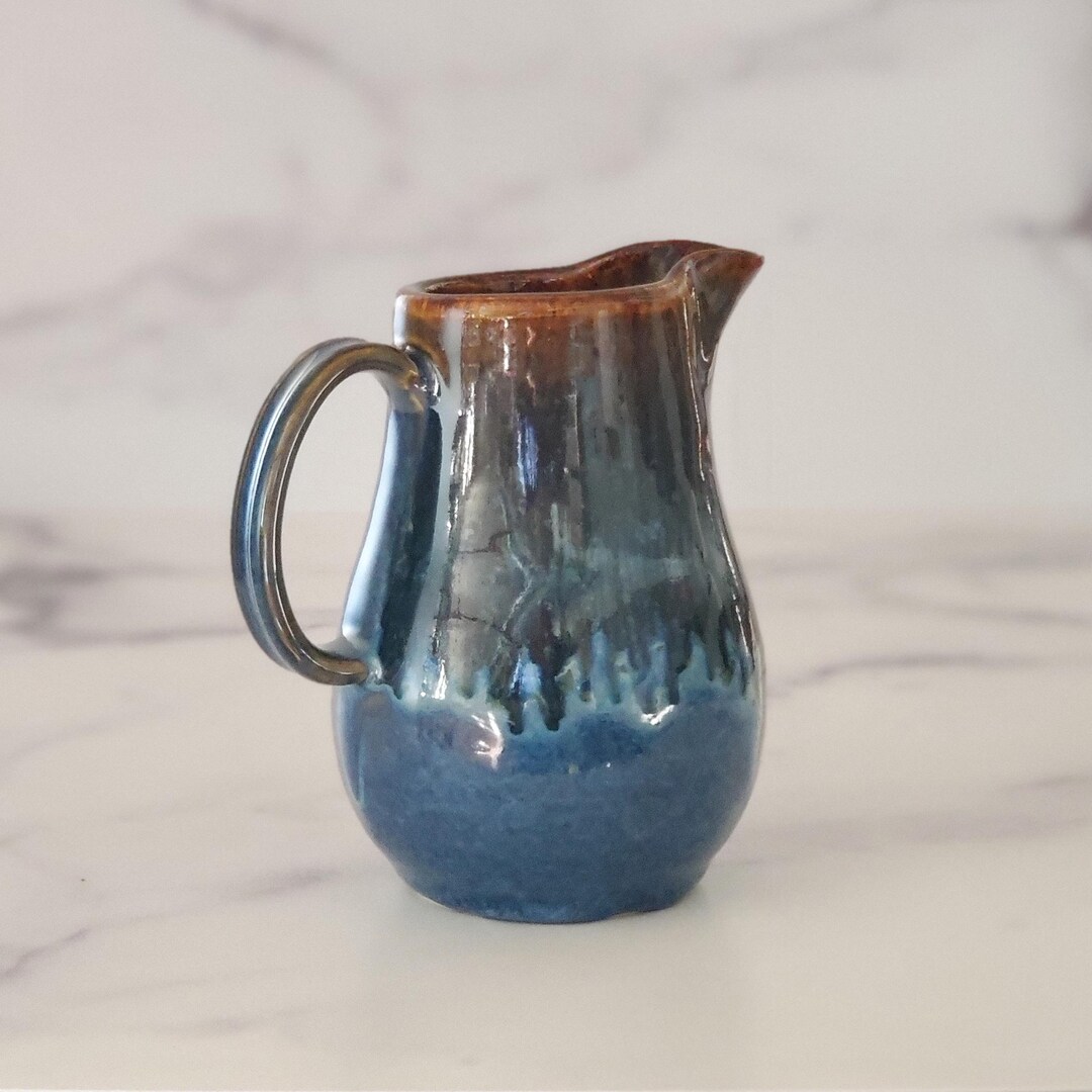 Handmade Ceramic Pitcher, Creamer, Milk Pitcher, Handled Vessel With ...