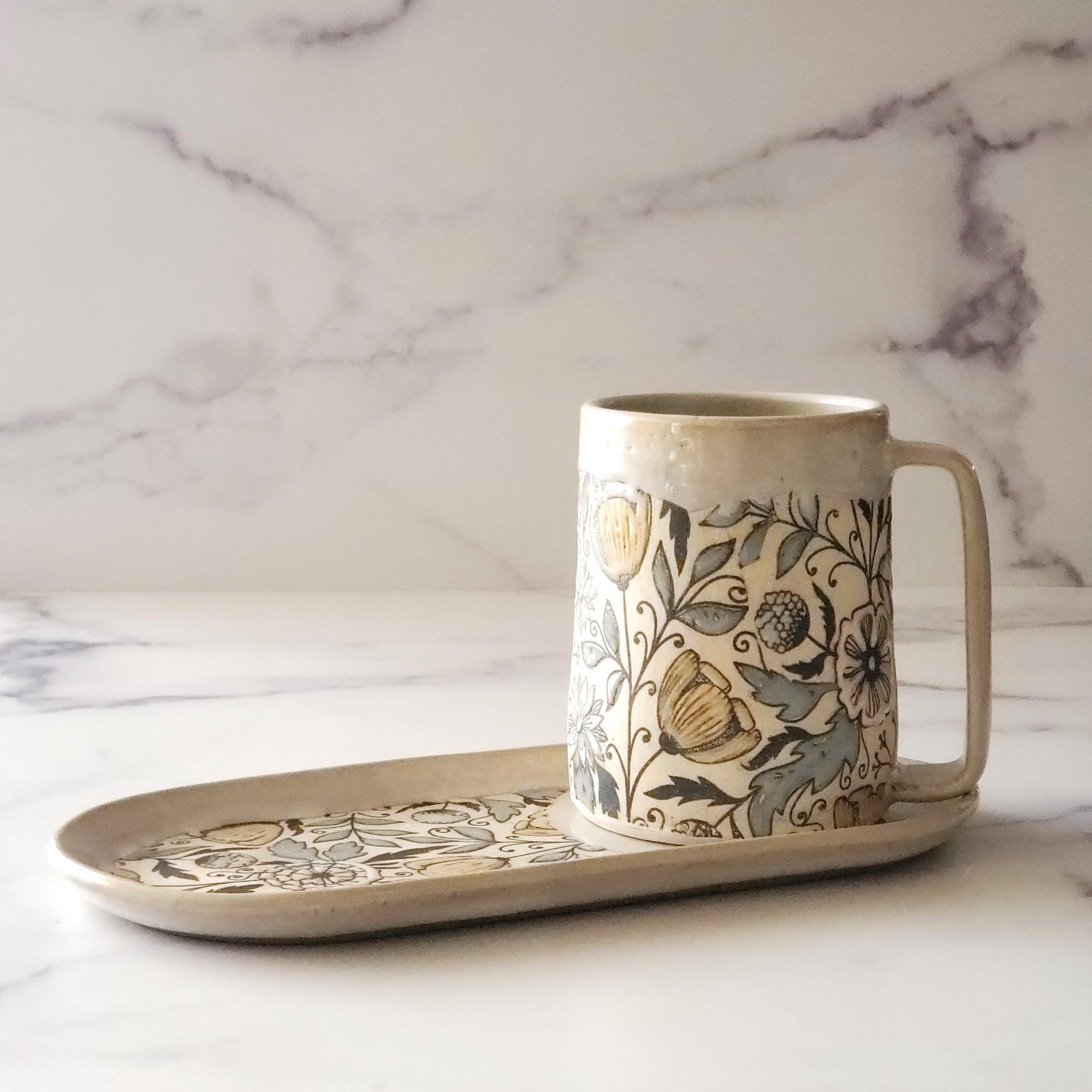 Coffee Cup, Coffee Mug, Handmade Ceramic Mug, Handled Mug, Hazelnut ...