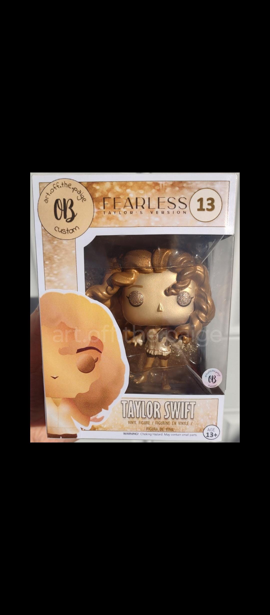 CUSTOM Taylor Swift Fearless taylors Version Gold-scale Figure - Etsy