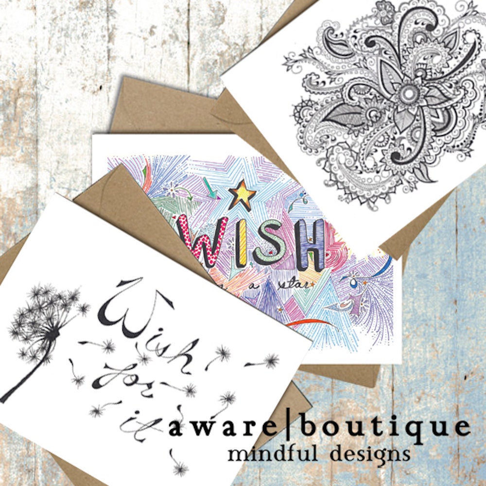 Henna Mandala 2 Hand-drawn Note Card Any Occasion | Etsy