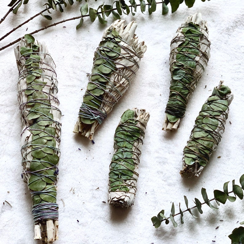 Breathe Bundle Eucalyptus & White Sage Sacred Smoke Stick | Etsy