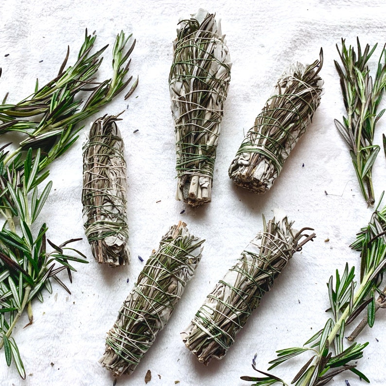 Clarity Bundle Rosemary & White Sage Sacred Smoke Stick - Etsy