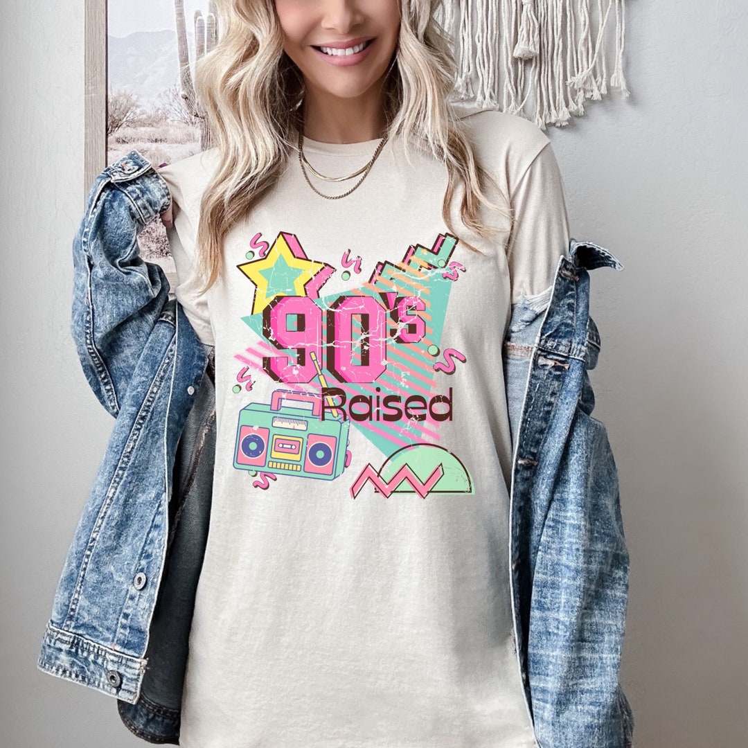 90's Shirt, Raised in the 90's, Retro 90's, Boombox, Retro 1990, Take ...