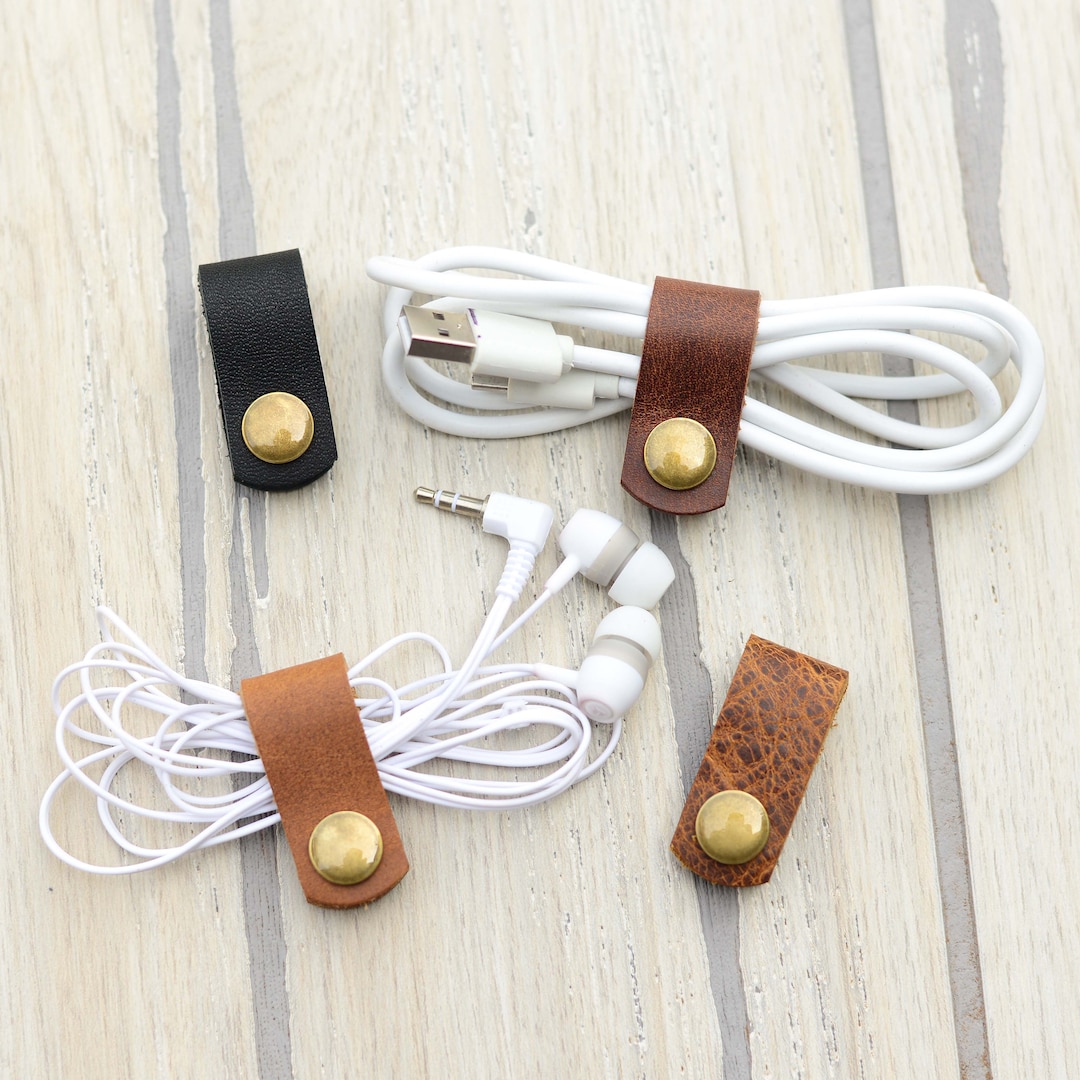 Magnetic Cord Wrap Made With Real Leather Set of 2 the Perfect Cord ...