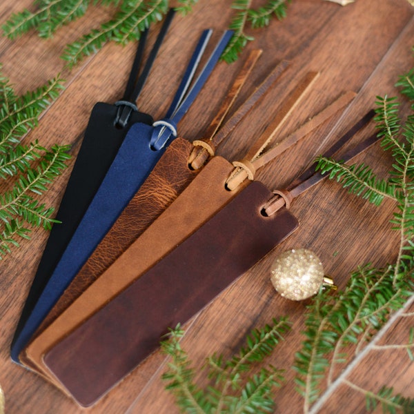 Leather Bookmark - Etsy