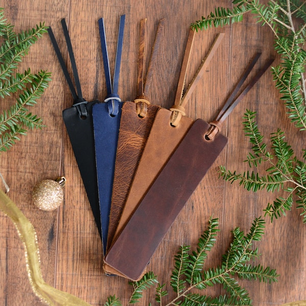 Leather Bookmark - Etsy