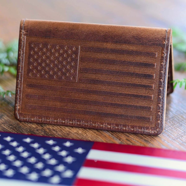 American Flag Trifold Wallet - Etsy
