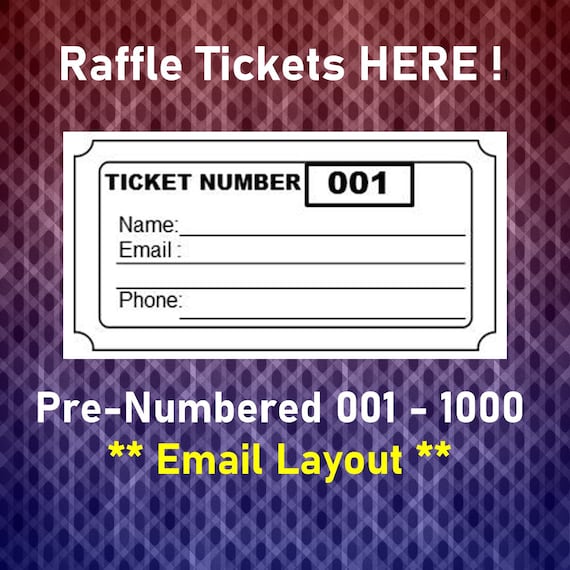 Free Printable Numbered Ticket Template Free Printables, 50% OFF