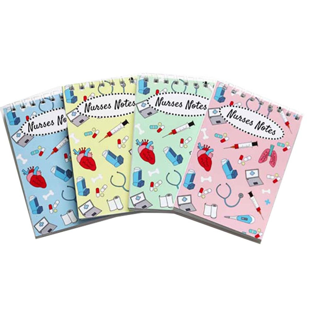 Pack of 4 X Nurse Notebook, Pocket Size Notepad, Student Nurse, Doctor ...