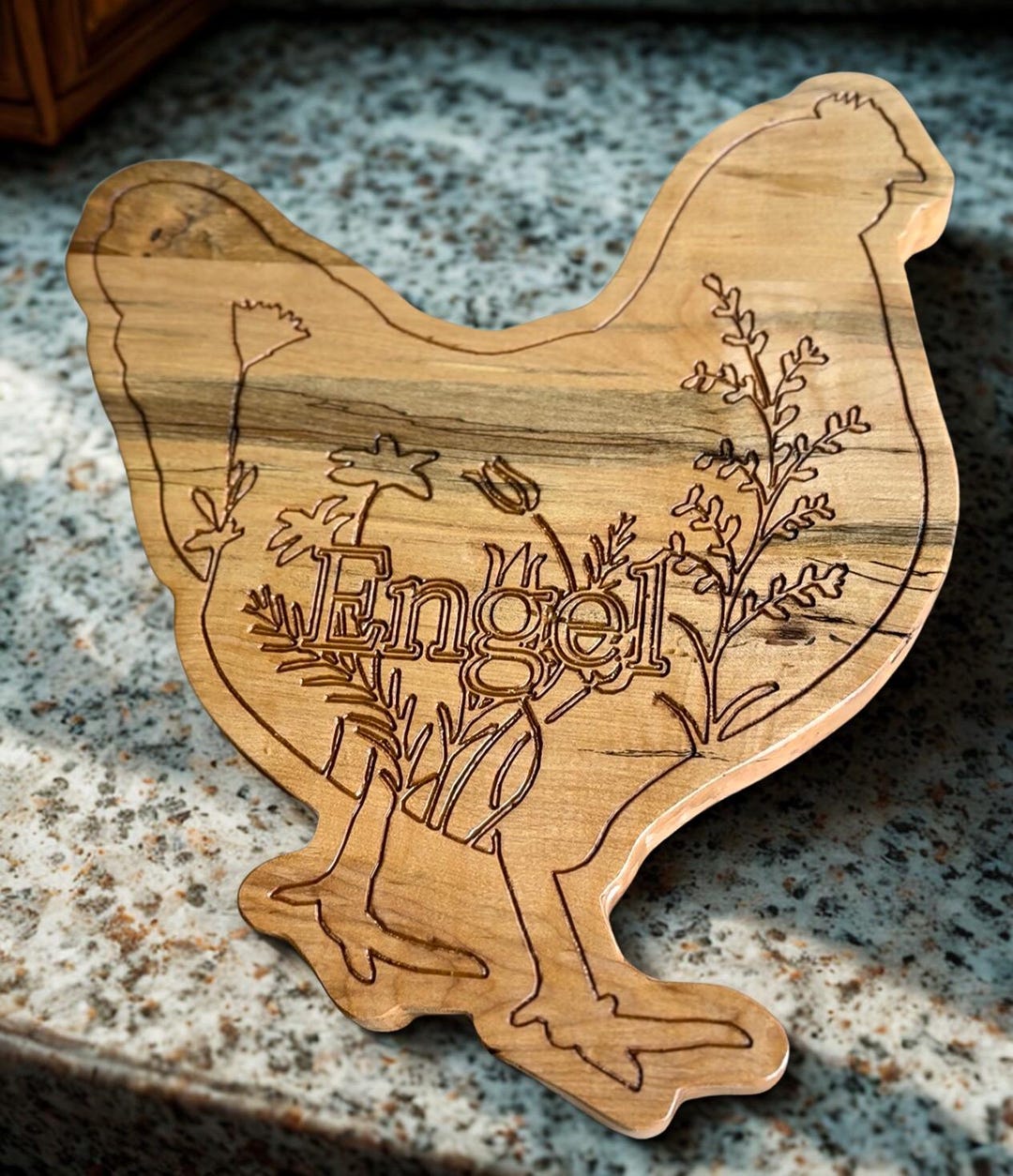 Custom Chicken-shaped Charcuterie Board – Personalized “chick-kuterie ...