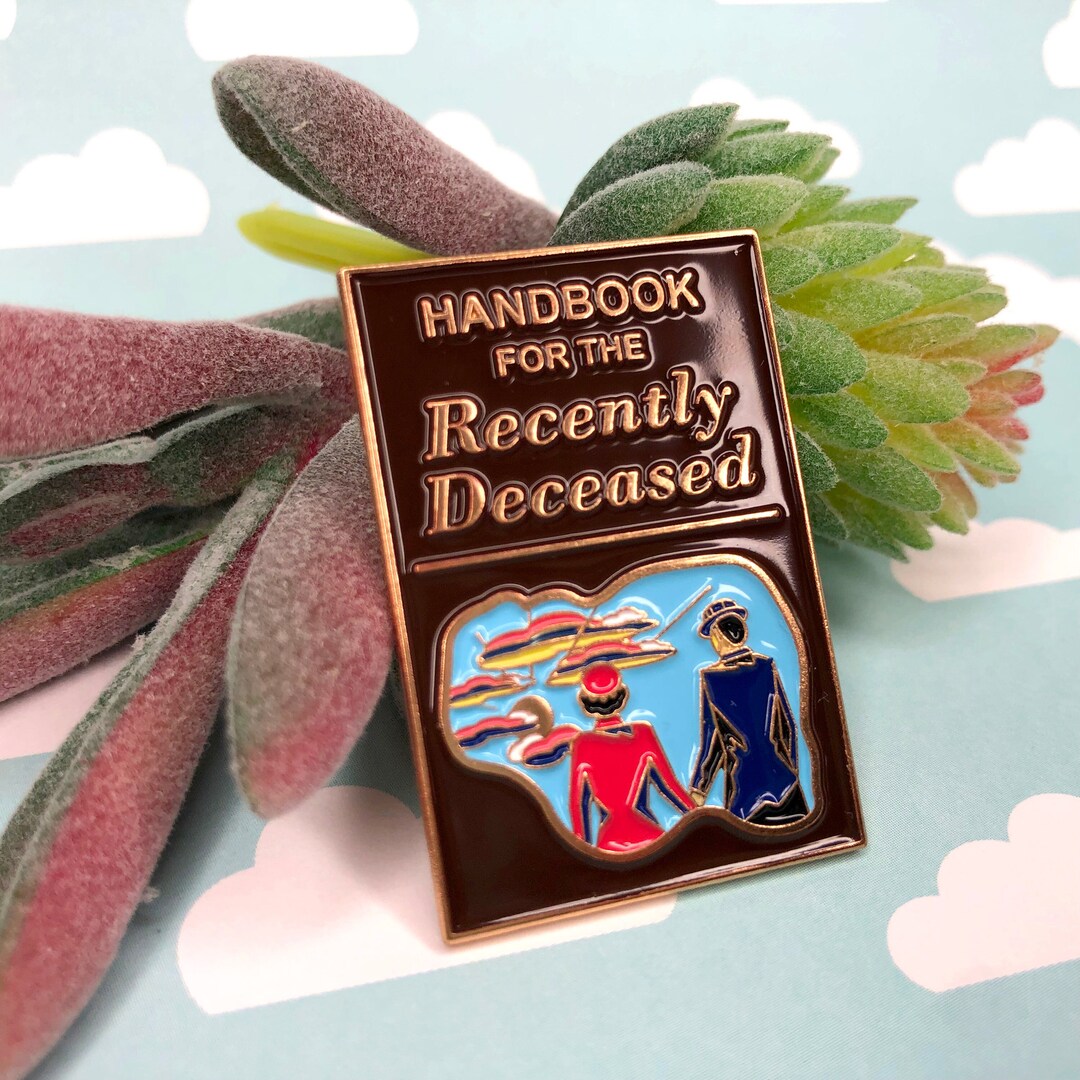 Retro 80s/90s Inspired Handbook for the Recently Deceased Enamel Pin ...