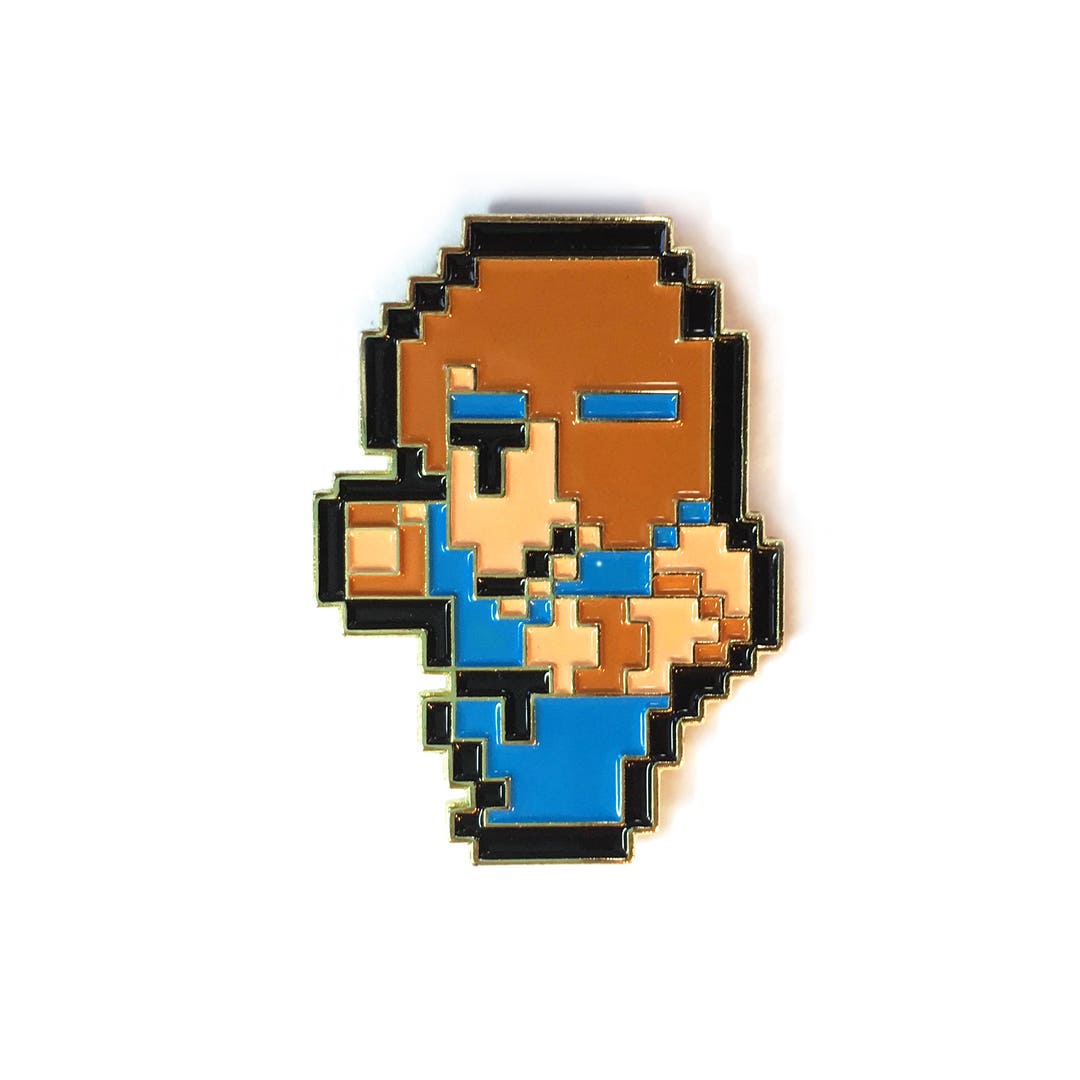 Retro 80s Final Fantasy 1 NES Inspired 8-bit Enamel Pin | Black Belt ...