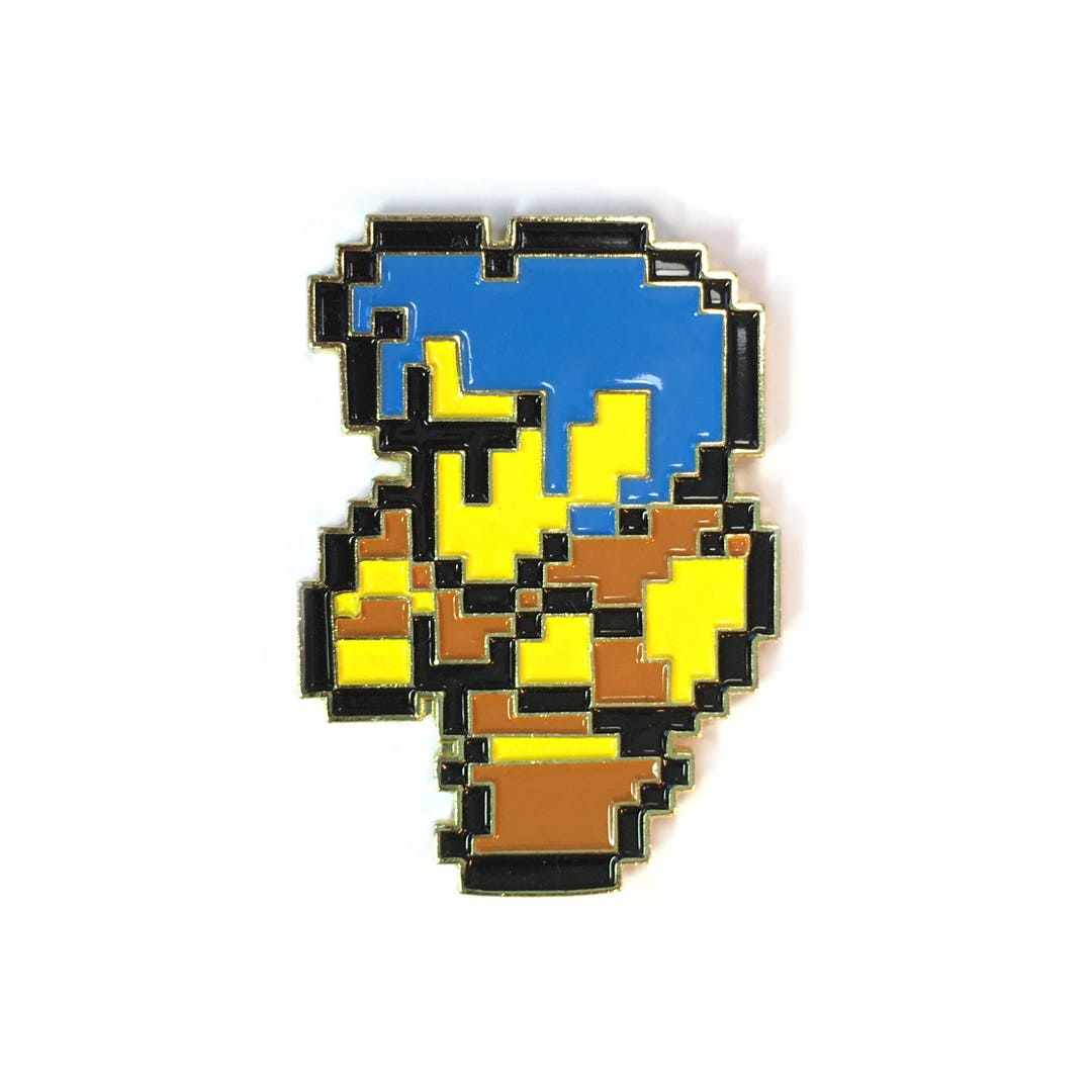 Retro 80s Final Fantasy 1 NES Inspired 8-bit Enamel Pin | Thief | Lapel ...
