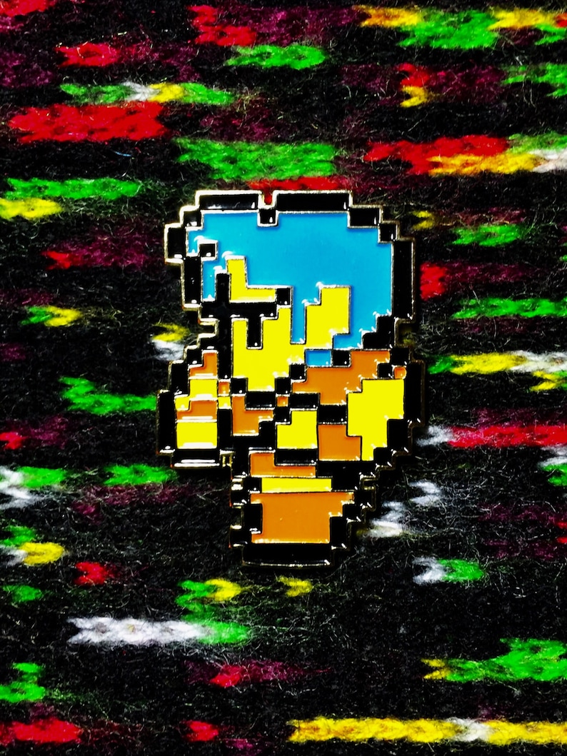 Retro 80s Final Fantasy 1 NES Inspired 8-bit Enamel Pin - Etsy