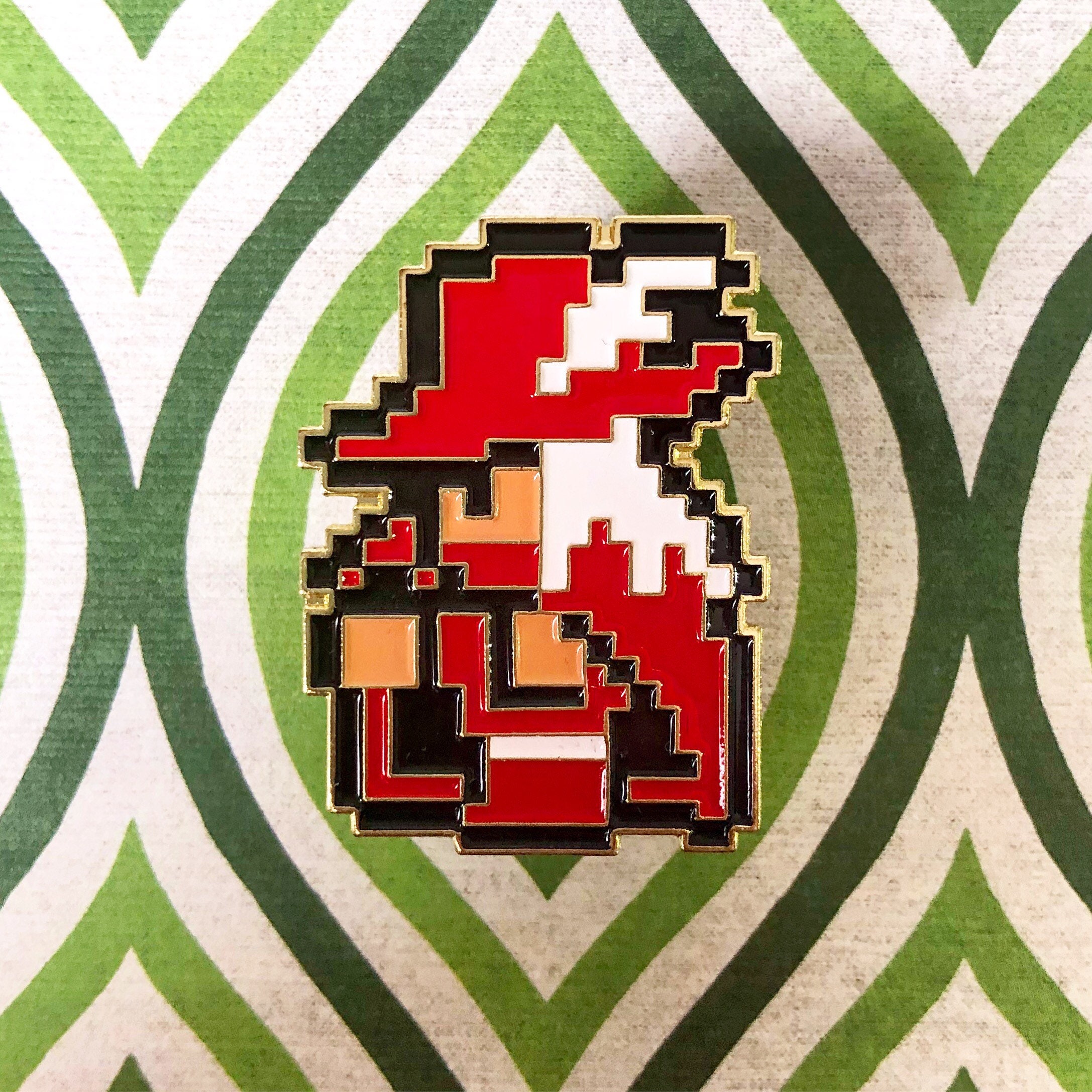Retro 80s Final Fantasy 1 NES Inspired 8-bit Enamel Pin Red - Etsy