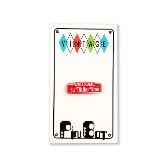 Vintage Miller Time Pin Miller Brewing pin Retro beer Pin | Etsy