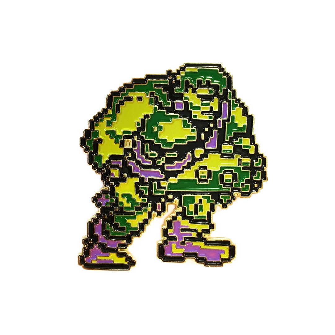 Retro 80s Final Fantasy 1 NES Inspired 8-bit Enamel Pin | Green Ogre ...