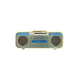 Retro 80s Boombox Enamel Pin | Cassette Recorder and Radio Pin | 6 ...