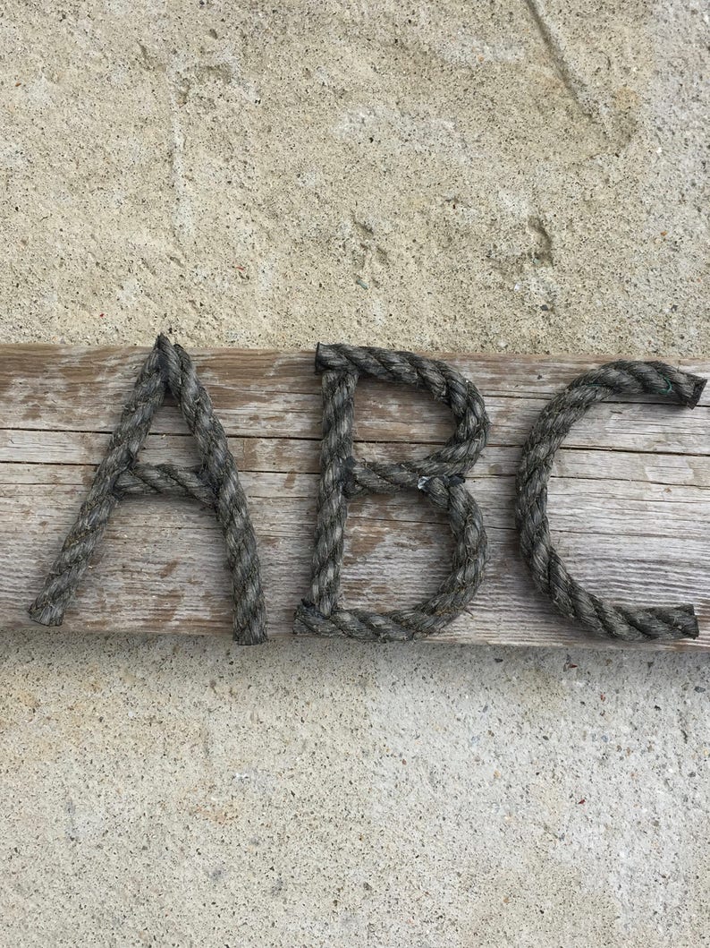 Rope Letters_ Rope Numbers_beach Decor_party Favors_housewarming Gift ...