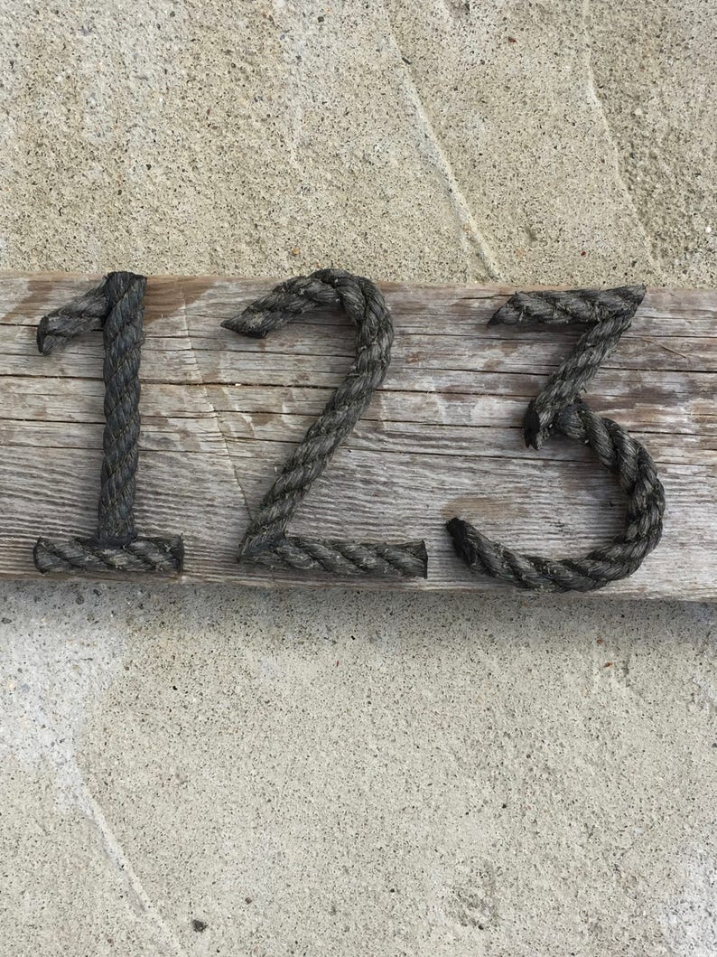 Rope Letters_ Rope Numbers_beach Decor_party Favors_housewarming Gift ...