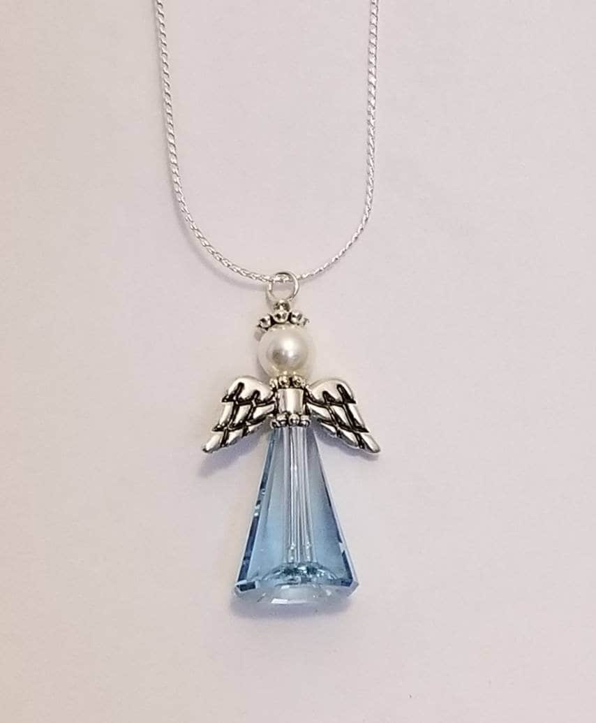 Crystal Angel Pendant - Etsy