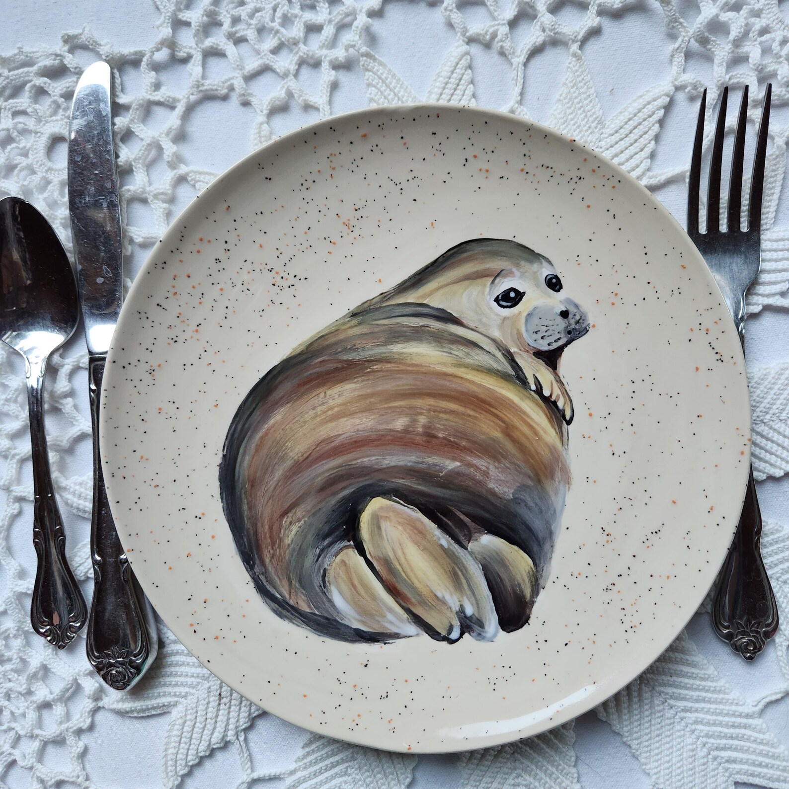 Ocean Creatures Plate Octopus Plate Plover Ocean Animal Sea - Etsy